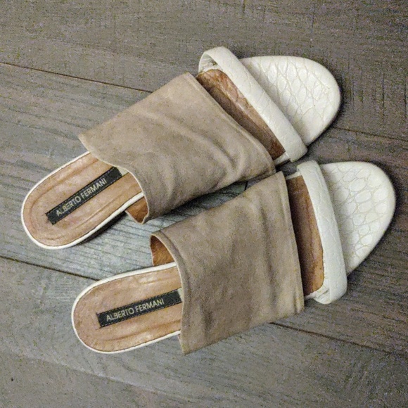 Alberto Fermani | Shoes | Alberto Fermani Italian Leather Womens Slide ...